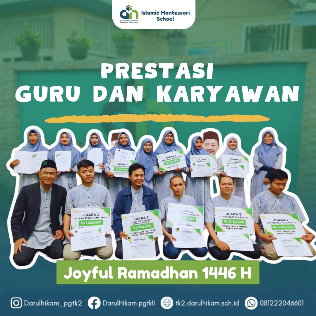 Raihan Prestasi Guru dan Karyawan PG-TK Darul Hikam 2: Joyful Ramadhan 1446 H | TK 2 Darul Hikam